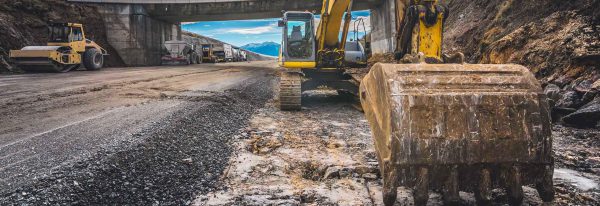Roadwork with an excavator - best heavy machine